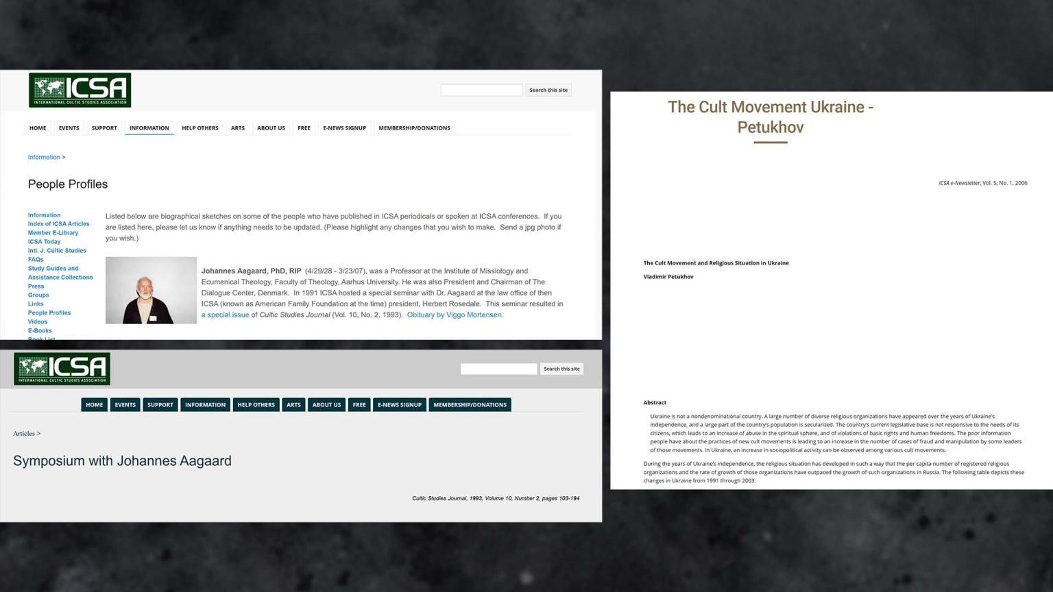 Centralized International Anticult Network of Agents Led by Alexander Dvorkin